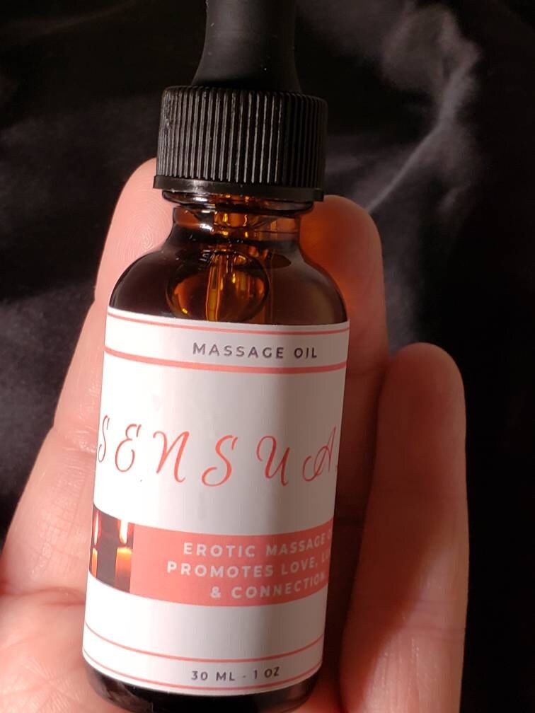 Sensual Massage Oil Lovers Oil All Natural Body Oil Etsy