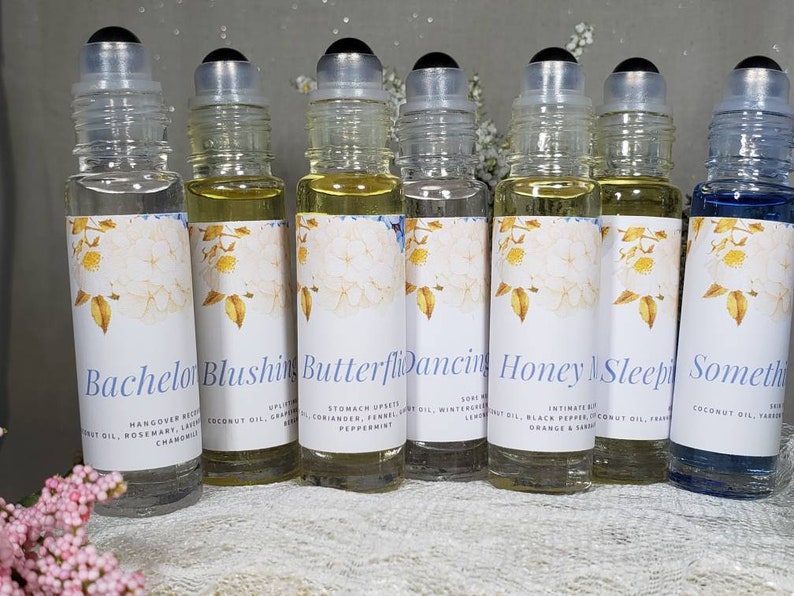 Bridal Shower Gift/ Essential Oil Blends for the Bride/ Wedding Shower ...