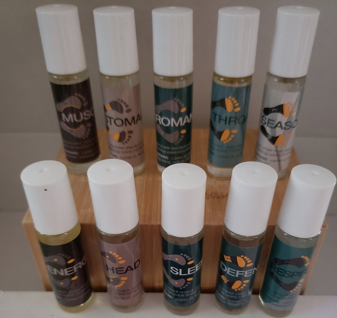 Reflexology Essential Oil Roller Bottles, Aromatherapy Gift, 10ml ...