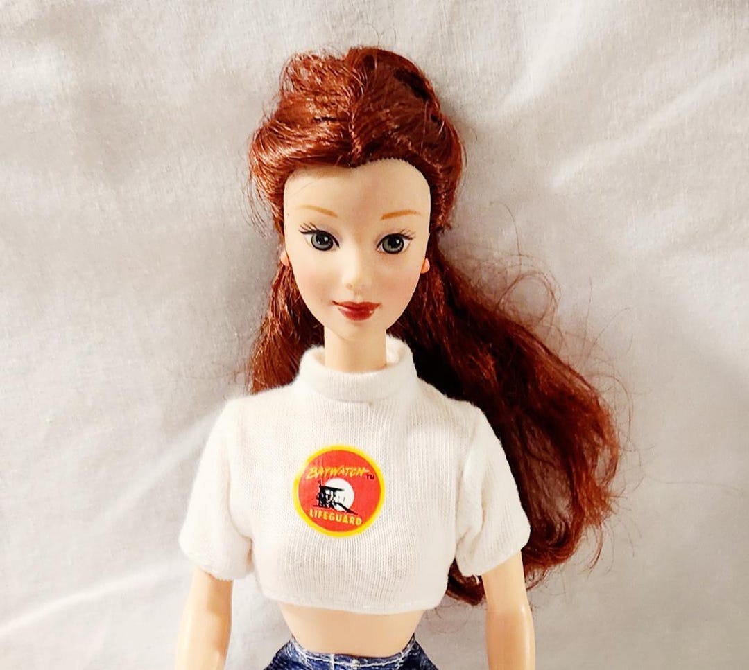 Baywatch 90's Barbie Brunette Friend - Mermaid Swimsuit - Etsy