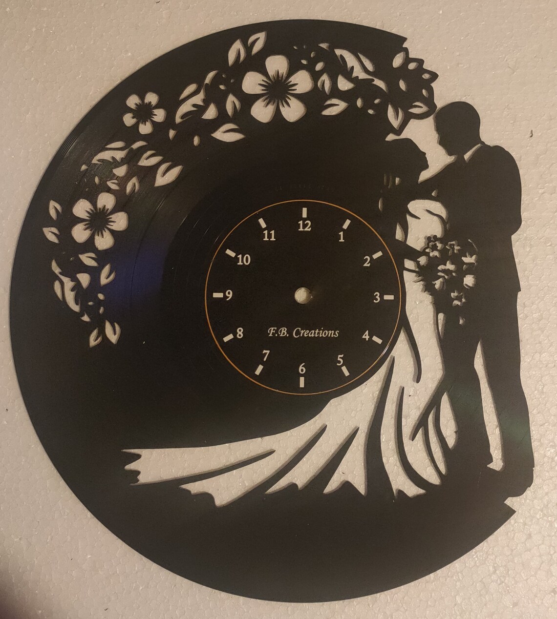 Wedding Vinyl Clock Pattern in DXF Format for Laser Cutting or Cnc ...