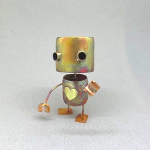 M-it - Small Copper Robot - Etsy