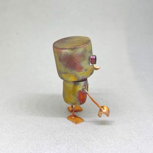 M-it - Small Copper Robot - Etsy