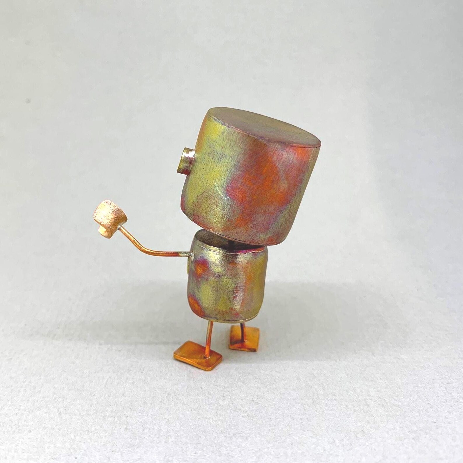 M-it - Small Copper Robot - Etsy