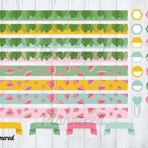 June Digital Stickers, 500+ Digital June Summer Sticker Set, Precropped ...