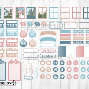 Cosy Winter Digital Stickers, Winter at Home Digital Goodnotes Stickers ...