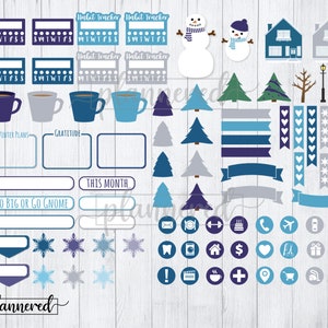 Winter Gnomes Digital Stickers, 600+ Winter Gnome Life Digital Stickers ...