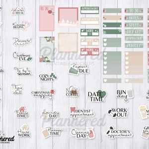 December Digital Stickers, 500+ Digital December Sticker Set ...