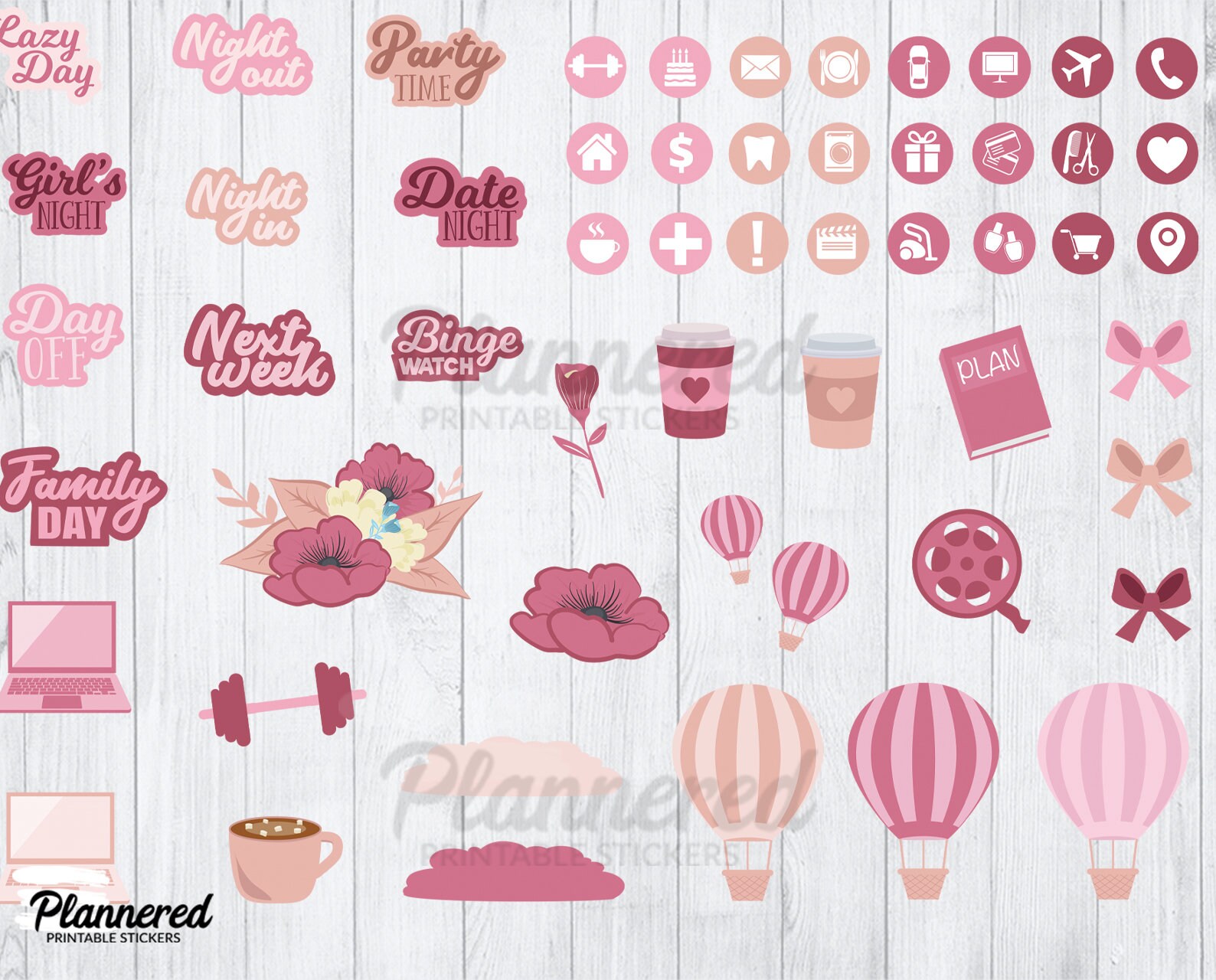 Romantic Digital Stickers 500 Digital Precropped Goodnotes - Etsy