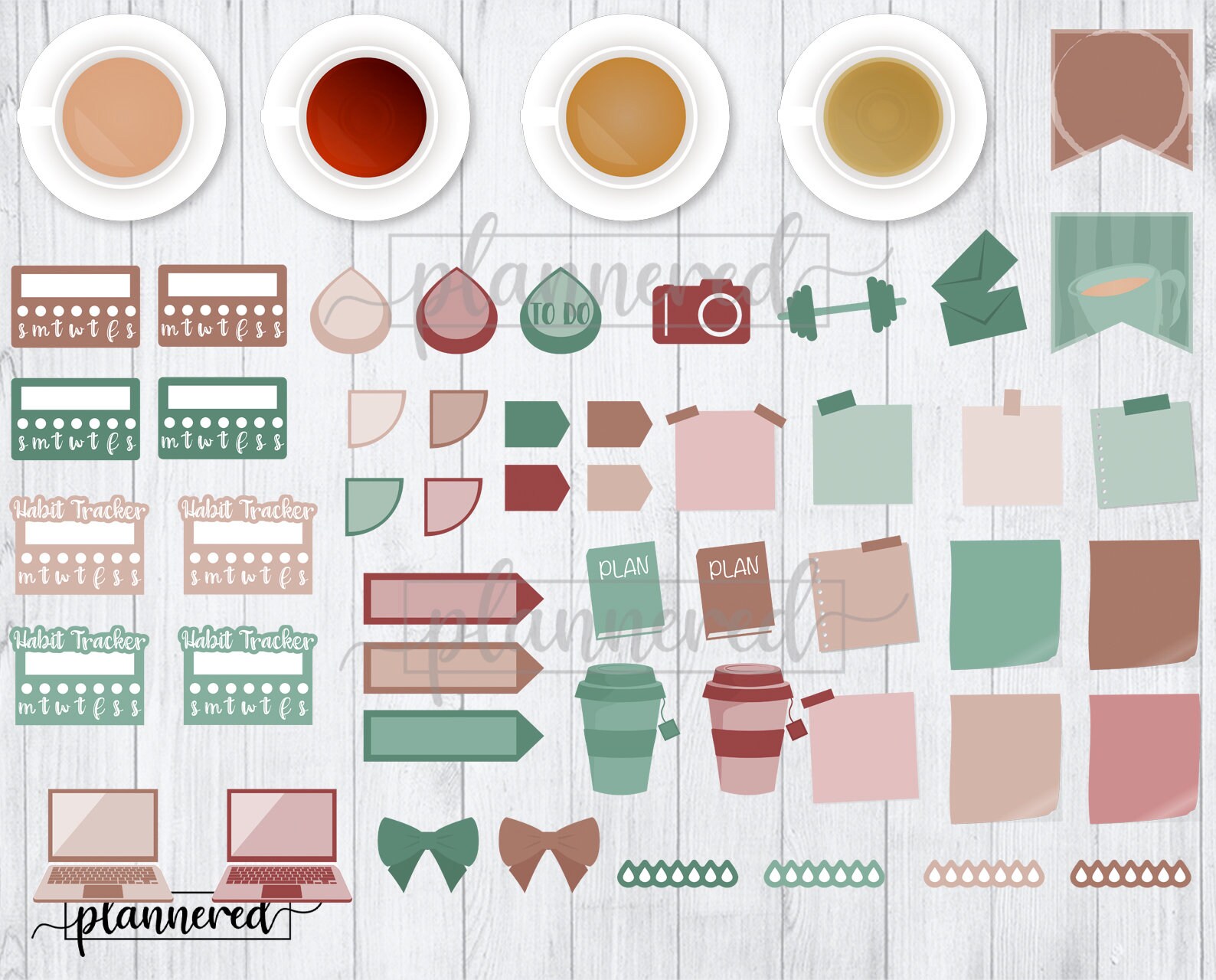 Tea Digital Stickers 500 Cup of Tea Sticker Set Precropped - Etsy UK