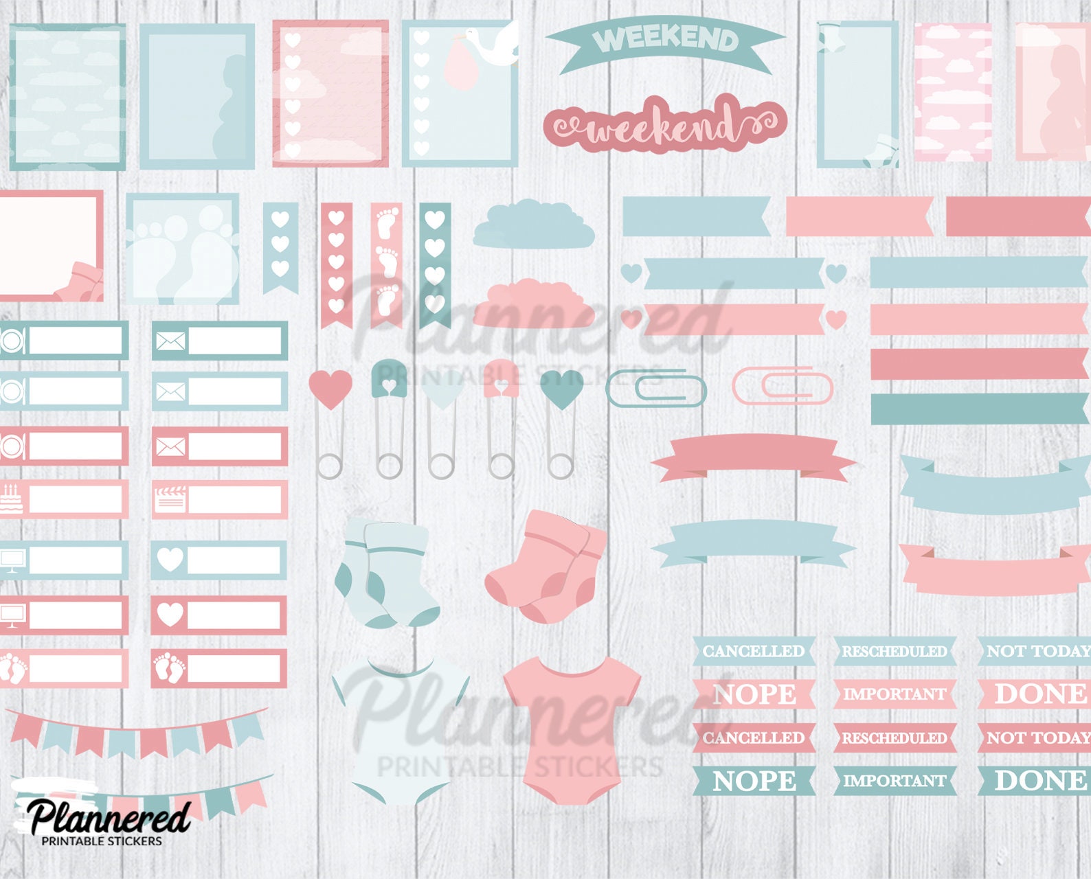 Pregnancy Digital Stickers 500 Digital Pregnant Stickers | Etsy