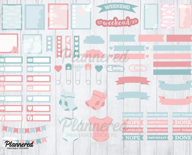 Pregnancy Digital Stickers, 500+ Digital Pregnant Stickers, Precropped ...