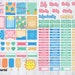 July Digital Stickers, 500+ Digital July Summer Sticker Set, Precropped ...