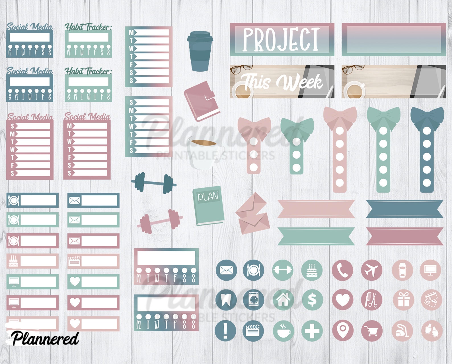 Girl Boss Digital Stickers 500 Work Digital Sticker Set | Etsy