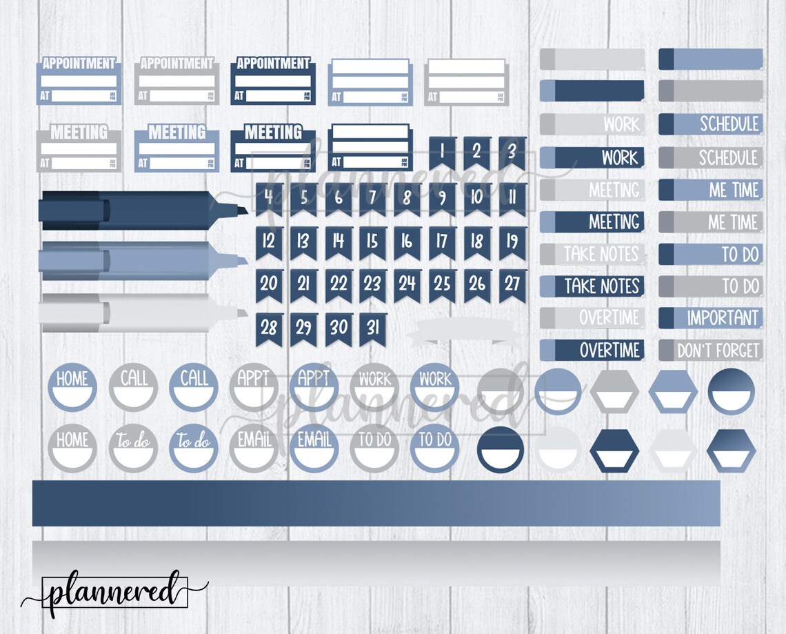 Work Digital Stickers 500 Office Working Digital Sticker - Etsy