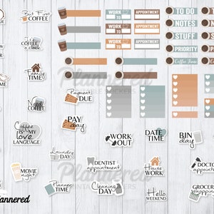 Coffee Digital Stickers, 500+ Coffee Lover Digital Sticker Set ...