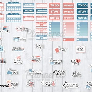 Reading Digital Stickers, 500+ Digital Book Shelf Sticker Set ...