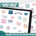 Student Nurse Digital Stickers, 600 Student Nursing Digital Sticker Set ...