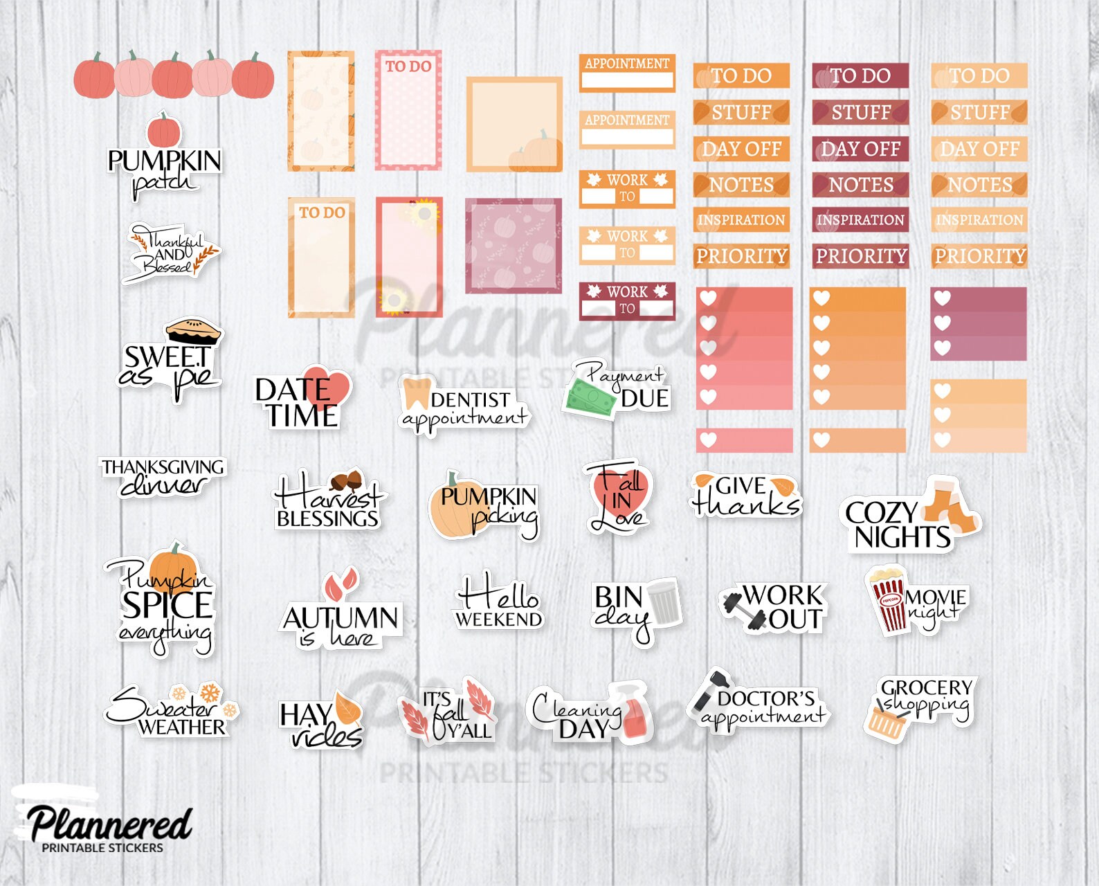 Fall Digital Stickers 500 Digital Fall Stickers Precropped - Etsy