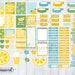 Lemon Digital Stickers, 500+ Summer Lemon Digital Sticker Set ...