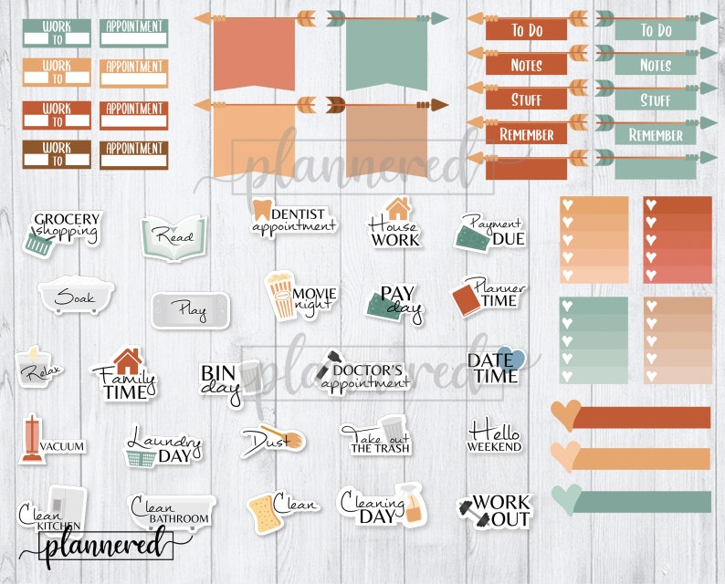 Boho Home Digital Stickers 500 Digital Cozy Boho Home | Etsy