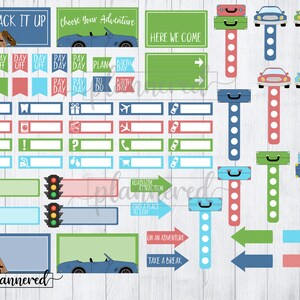 Road Trip Digital Stickers, 500+ Digital Roadtrip Summer Sticker Set ...