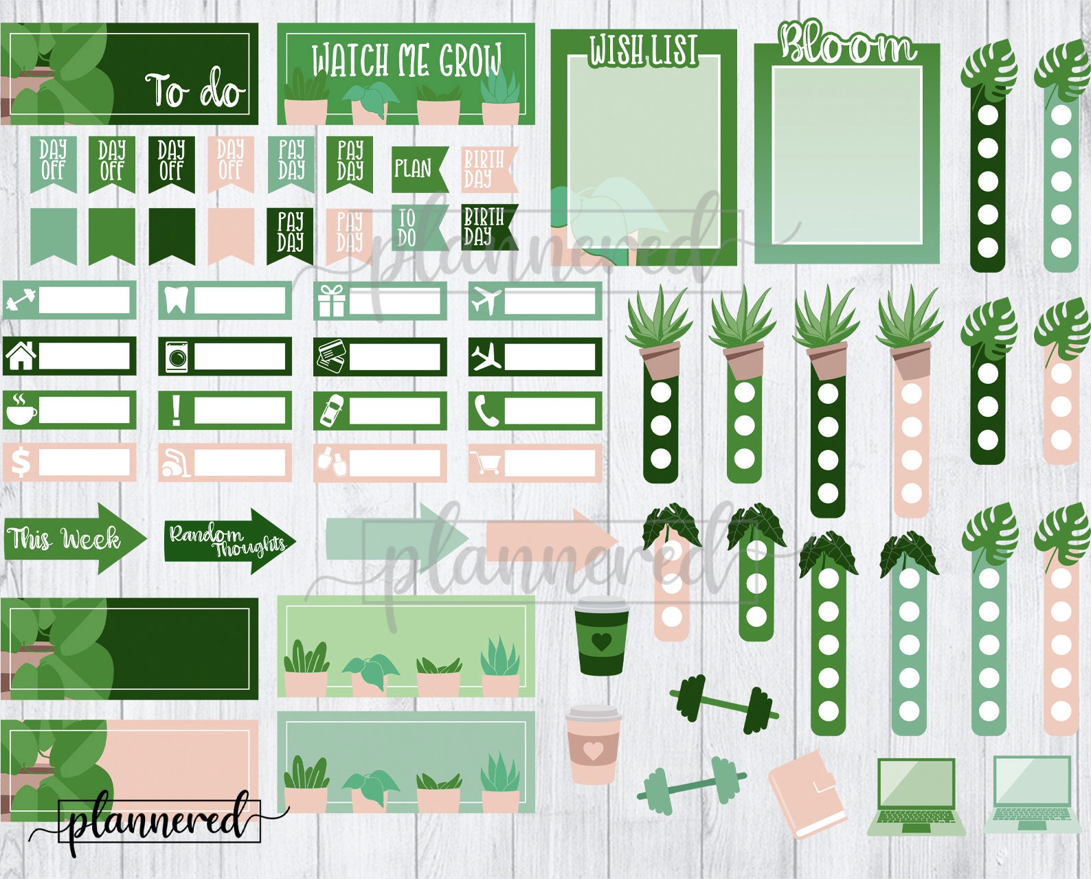 Plant Addict Digital Stickers 500 Digital Crazy Plant Lady - Etsy