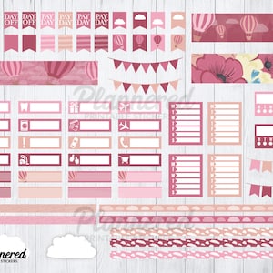 Romantic Digital Stickers, 500+ Digital Precropped Goodnotes Stickers ...