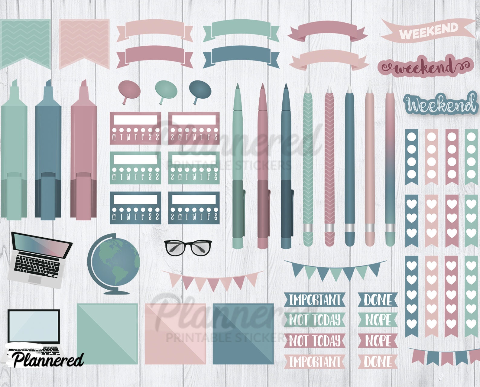 Girl Boss Digital Stickers 500 Work Digital Sticker Set | Etsy