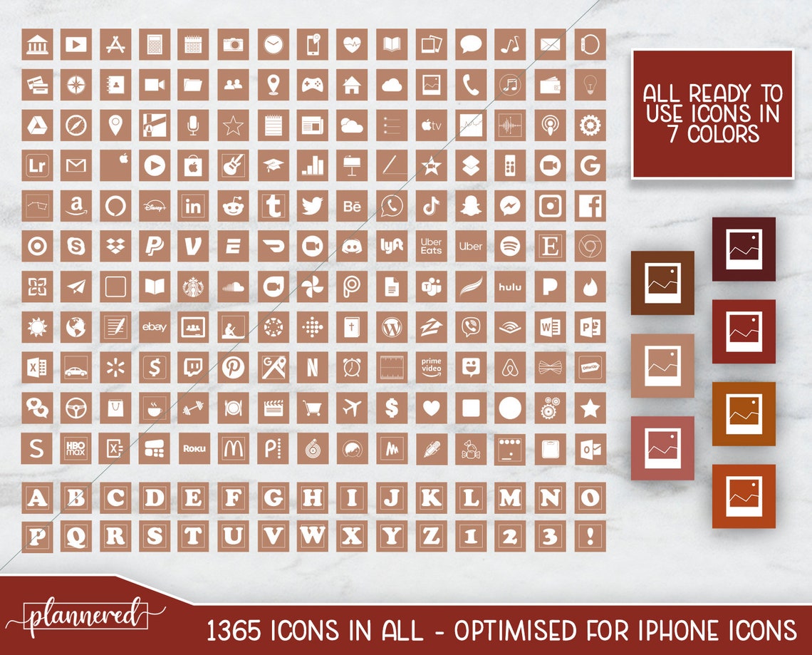 Fall iPhone App Covers, ISO 14 Fall Aesthetic Icon Covers, Fall Leaves ...