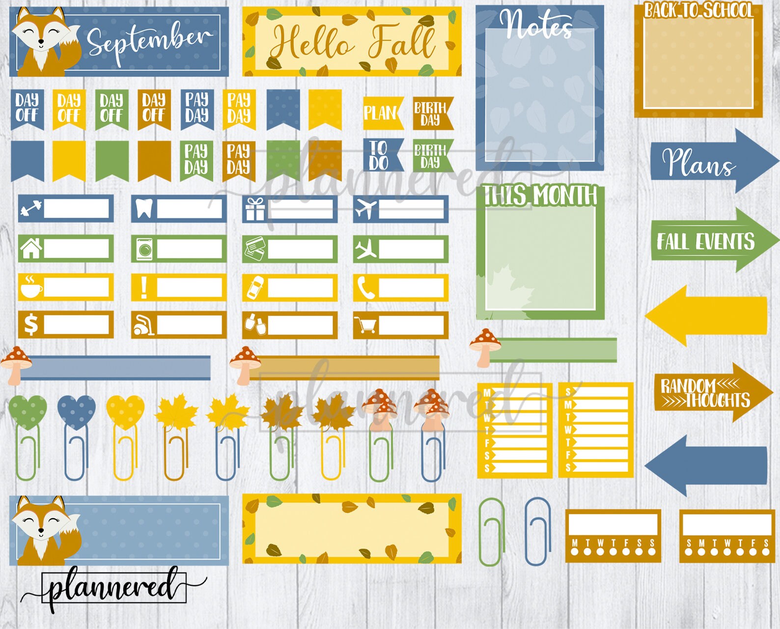 September Digital Stickers 500 Digital September Sticker - Etsy