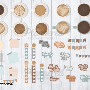 Coffee Digital Stickers, 500+ Coffee Lover Digital Sticker Set ...