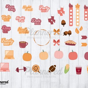 Fall Digital Stickers, 500+ Digital Fall Stickers, Precropped Goodnotes ...