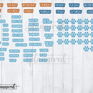 Dog Pet Care Digital Stickers, 600+ Dog Care Digital Sticker Set ...