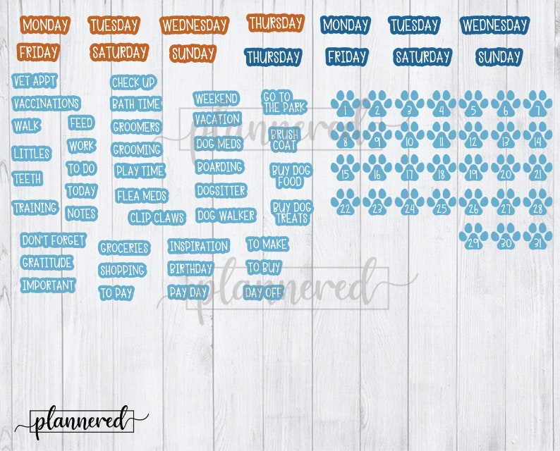 Dog Pet Care Digital Stickers 600 Dog Care Digital Sticker - Etsy