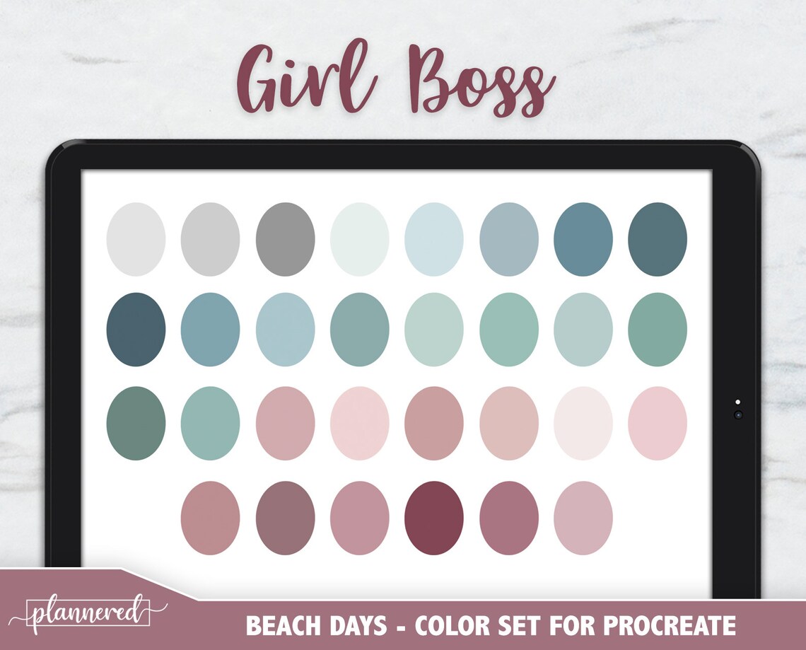Girl Boss Procreate Color Palette Girl Boss Procreate Color - Etsy UK