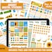 August Digital Stickers, 500+ Digital August Sunflower Sticker Set ...