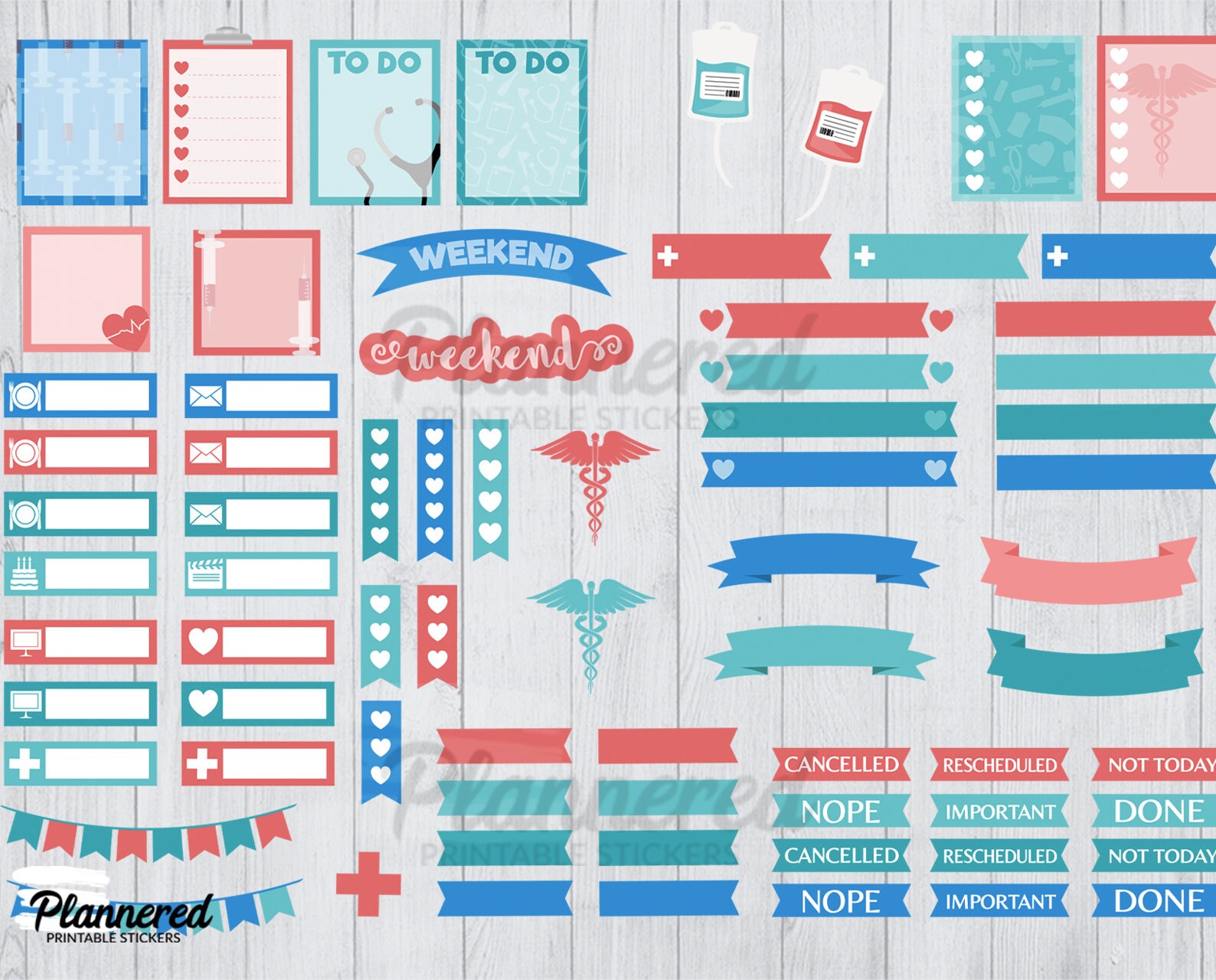 Nurse Digital Stickers, Digital Goodnotes Stickers, 520 Digital Nursing ...