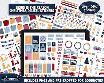 Christian Christmas Stickers - Etsy