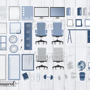 Work Digital Stickers, 500+ Office Working Digital Sticker Set ...