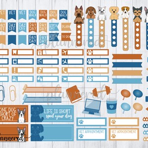 Dog Pet Care Digital Stickers, 600+ Dog Care Digital Sticker Set ...