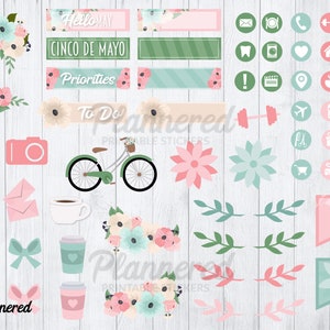 May Digital Stickers, 500 May Monthly Digital Stickers, Precropped ...