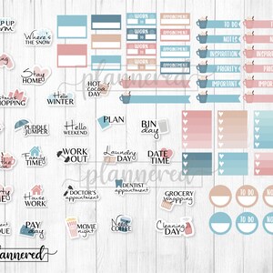 Cosy Winter Digital Stickers, Winter Time Digital Goodnotes Stickers ...