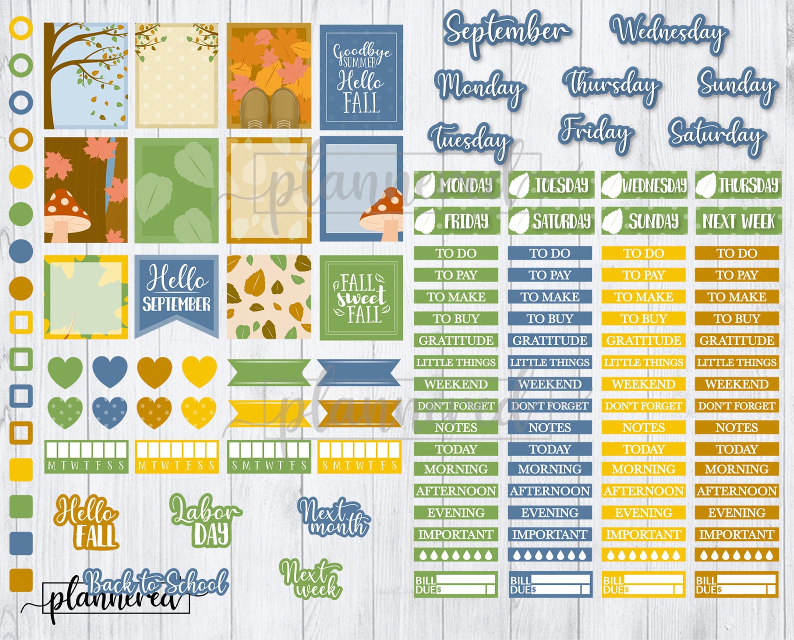 September Digital Stickers 500 Digital September Sticker | Etsy