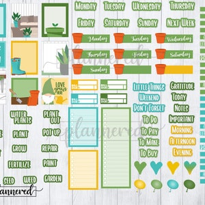 Gardening Digital Stickers, 500+ Digital Functional Gardening Sticker ...