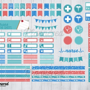 Nurse Digital Stickers, Digital Goodnotes Stickers, 520+ Digital ...