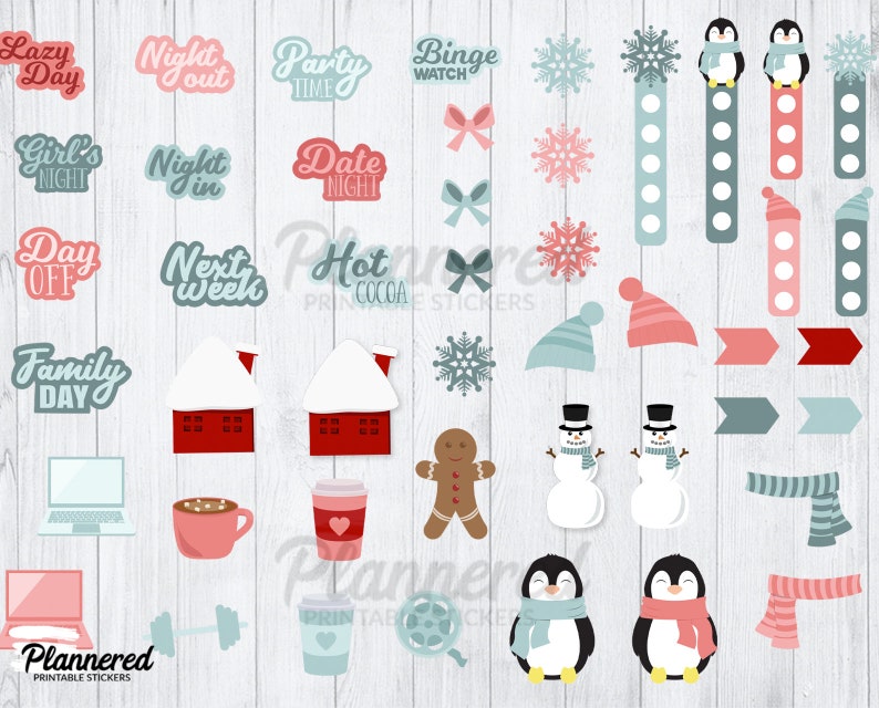 Winter Digital Stickers, Digital Goodnotes Stickers, 500+ Digital ...