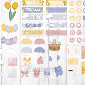 April Digital Stickers, 500+ April Digital Sticker Set, Precropped ...
