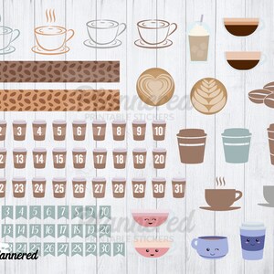 Coffee Digital Stickers, 500+ Coffee Lover Digital Sticker Set ...