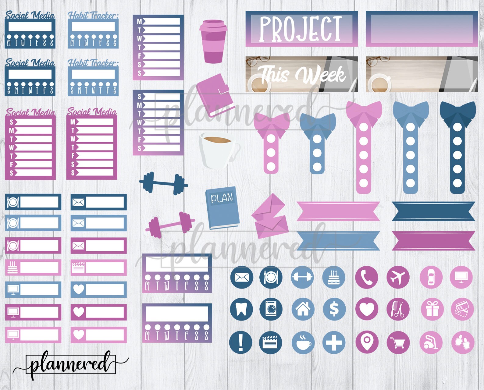 Digital Girl Boss Sticker Set 500 Girlboss Digital Sticker - Etsy